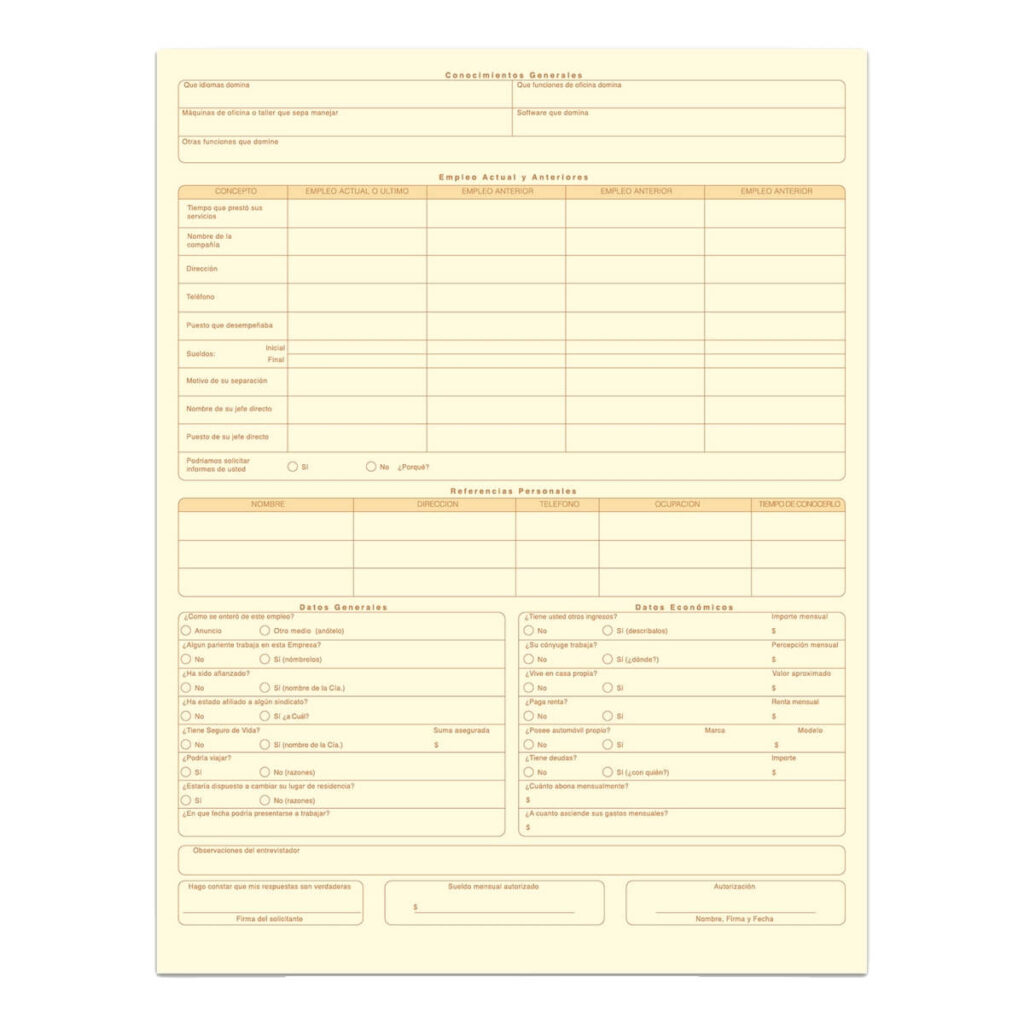 Solicitud de Empleo - Rayter