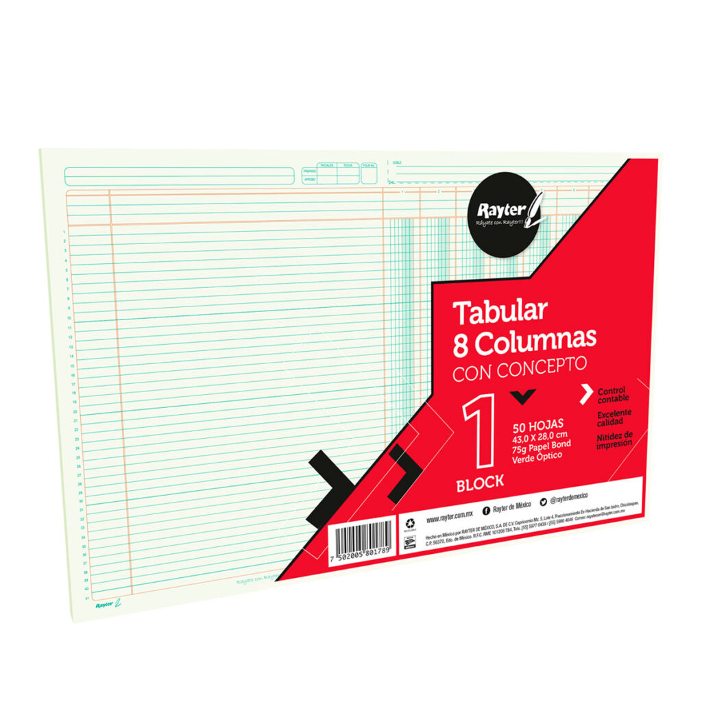 Póliza de Cheques Tamaño Carta - Rayter